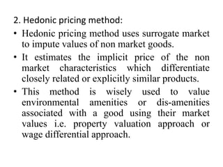 VALUATION OF RENEWABLE NATURAL RESOURES | PPTX