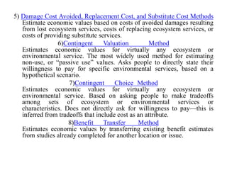 VALUATION OF RENEWABLE NATURAL RESOURES | PPTX