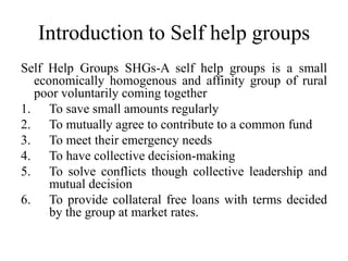 SELF HELF GROUP | PPT