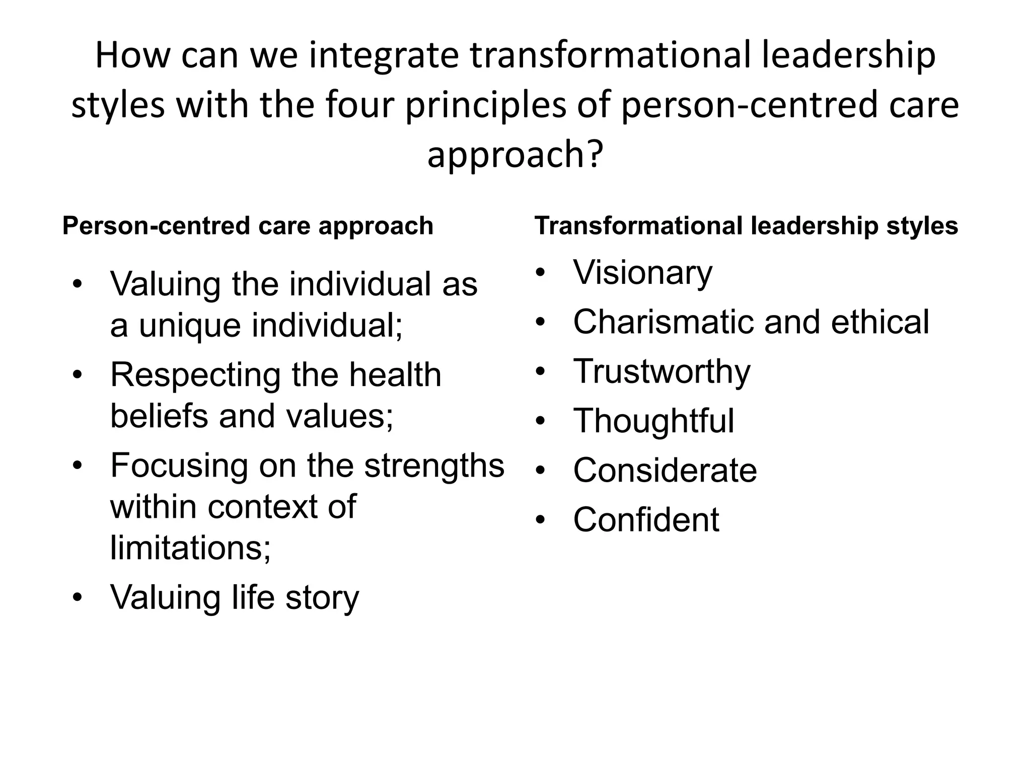 Person Centred Care | PDF