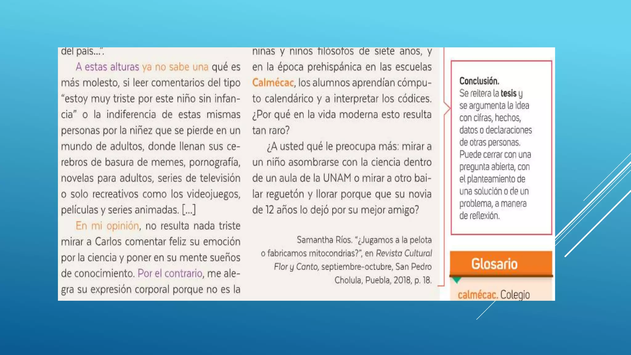 Leemos y discutimos un articulo de opinion | PPT