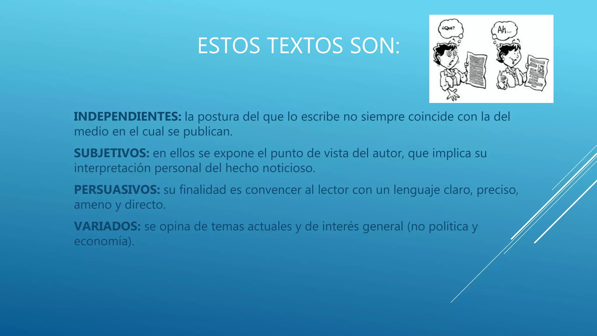 Leemos y discutimos un articulo de opinion | PPT