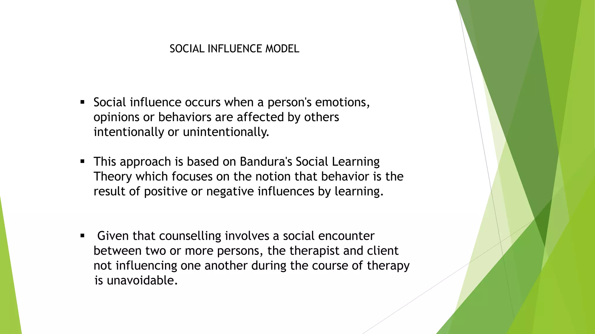 Models of counselling | PPTX