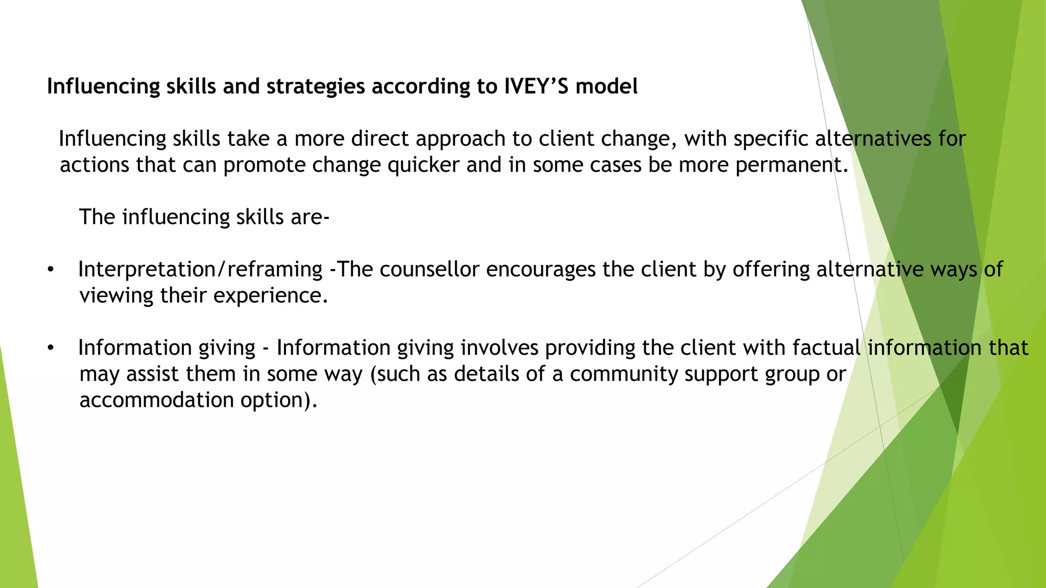 Models of counselling | PPTX