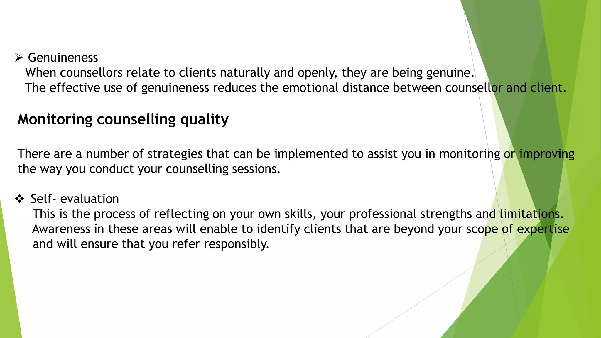 Models of counselling | PPTX