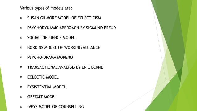 Models of counselling | PPTX