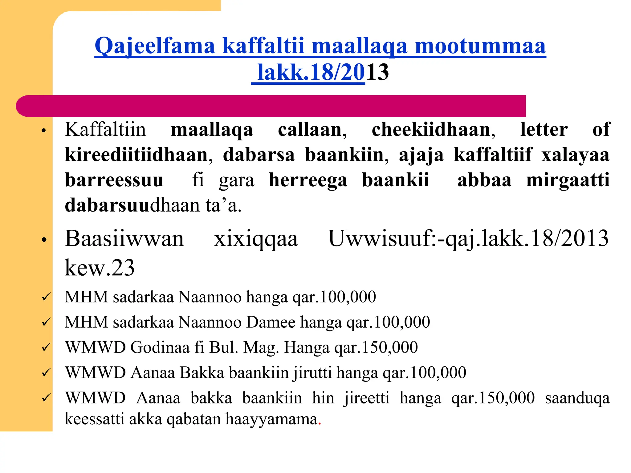 Leenjii hammata Seeraa Bulchiinsa Faayinaansii Mootumaa (1).pptx