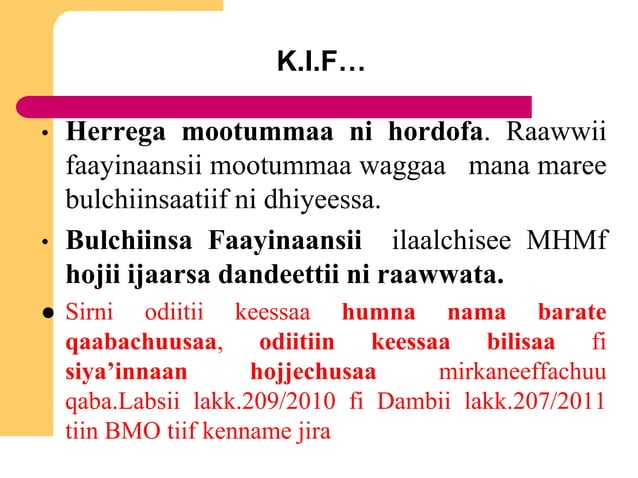 Leenjii hammata Seeraa Bulchiinsa Faayinaansii Mootumaa (1).pptx
