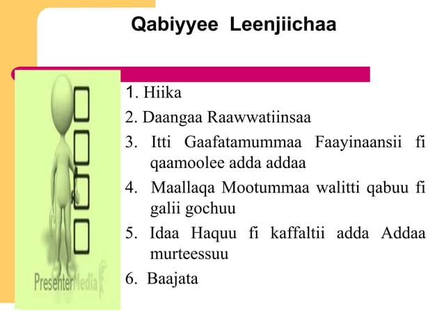 Leenjii hammata Seeraa Bulchiinsa Faayinaansii Mootumaa (1).pptx