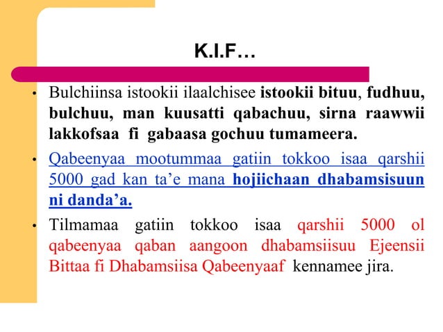 Leenjii hammata Seeraa Bulchiinsa Faayinaansii Mootumaa (1).pptx