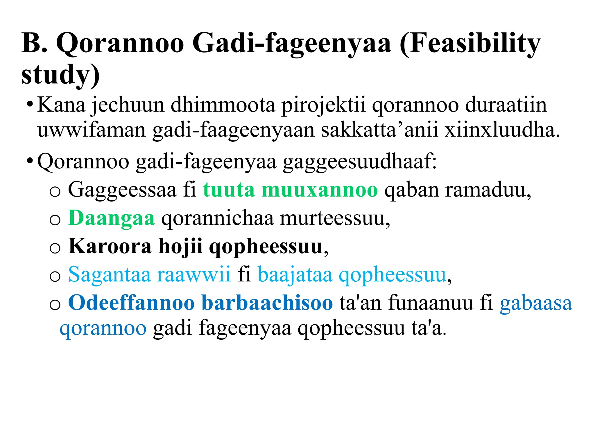 Leenjii Qophii fi Bul.Pirojektii 2014.ppt