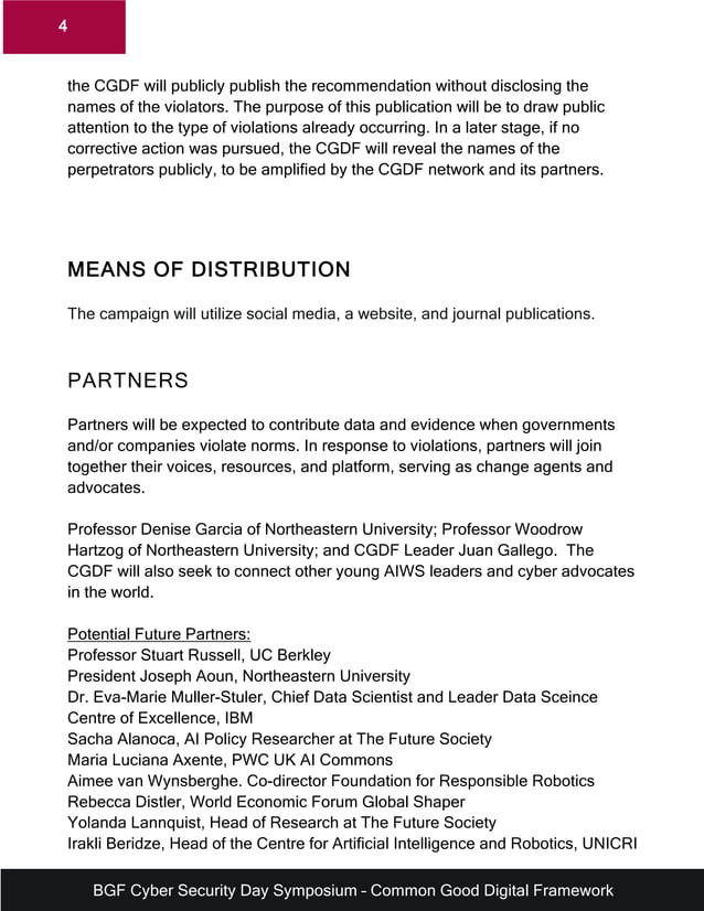 COMMON GOOD DIGITAL FRAMEWORK | PDF