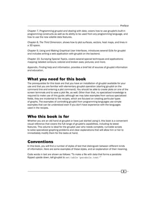 Gnuplot cookbook | PDF | Computing | Technology & Computing