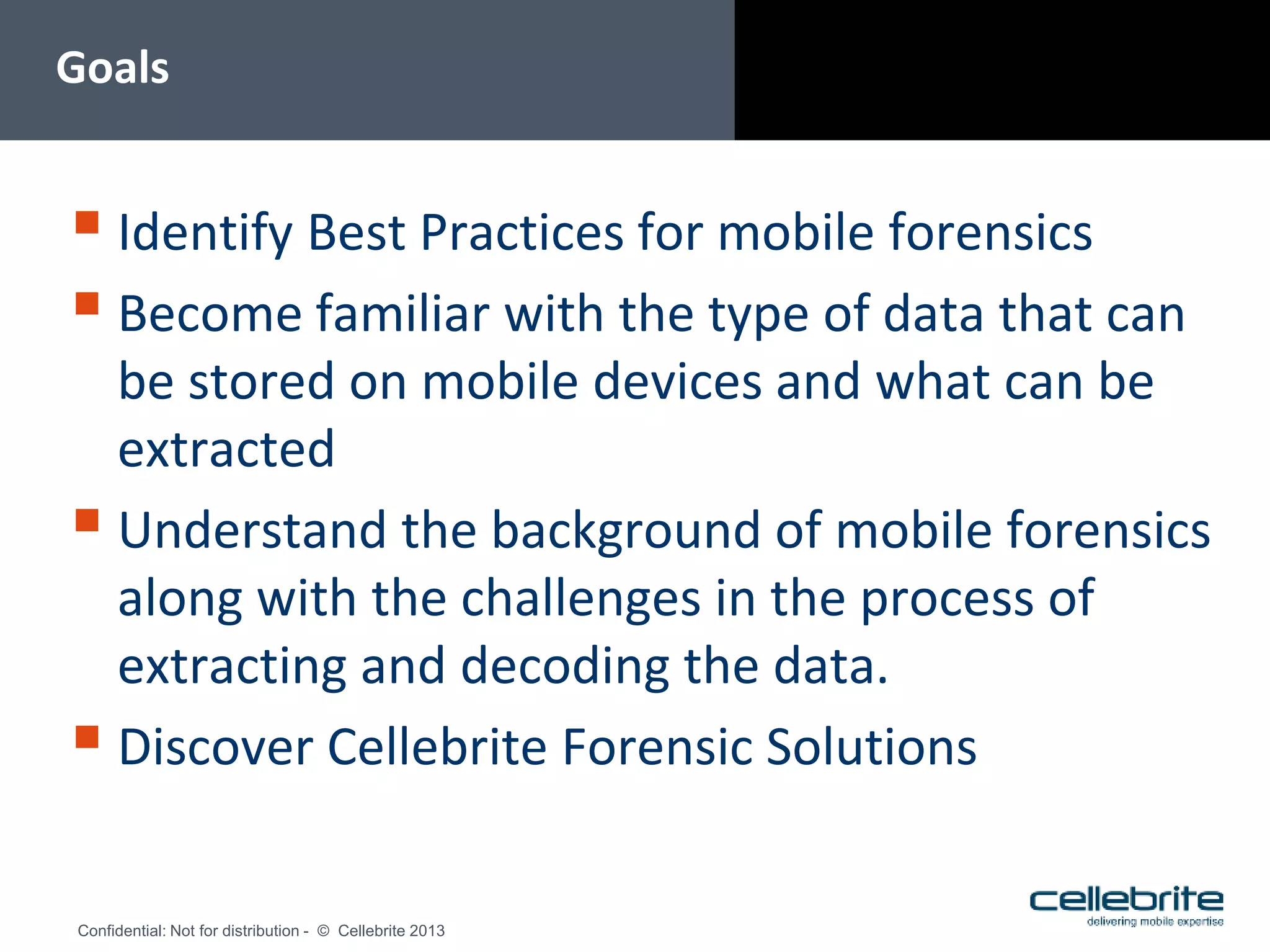 Extracting and Decoding Smartphone and Tablet Evidence with the UFED ...