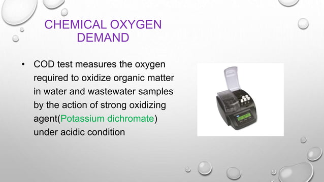 pollution monitoring and control methods, COD | PPTX