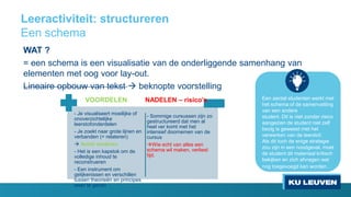 Leeractiviteit structureren | PPT