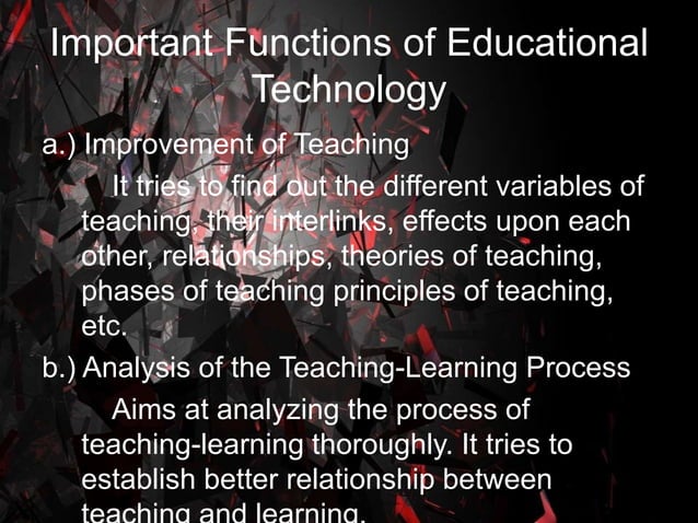 The Roles and Functions of Educational Technology in the 21st Century Education | PPTX ...