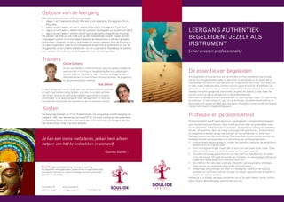 Leergang Authentiek Begeleiden | PPT