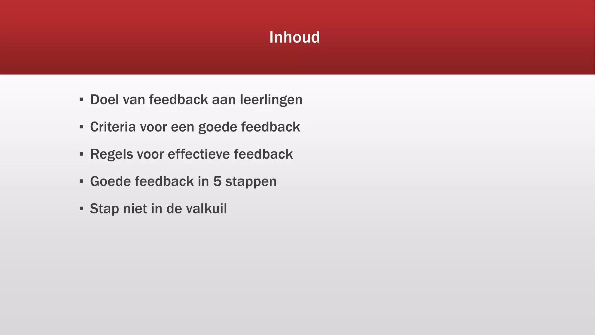 Leerlingen feedback geven | PPTX