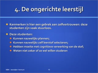 Leerstijlen vermunt | PPT