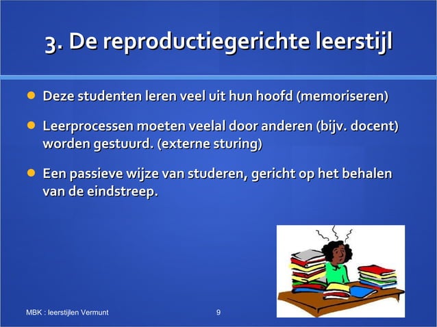 Leerstijlen vermunt | PPT