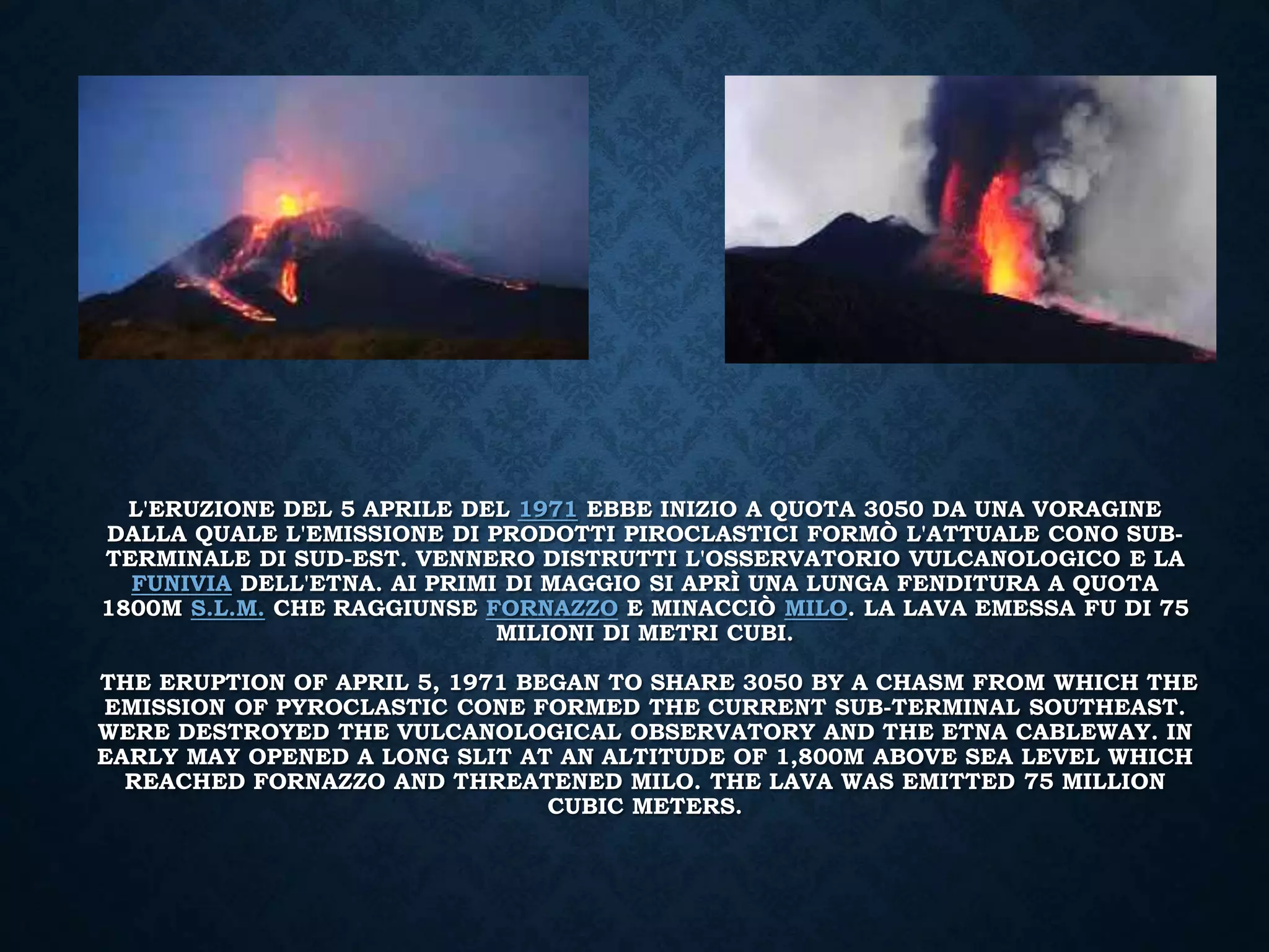 The eruption of Etna. | PPTX