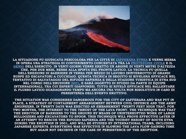 The eruption of Etna. | PPTX | Geography | Science