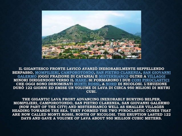 The eruption of Etna. | PPTX | Geography | Science