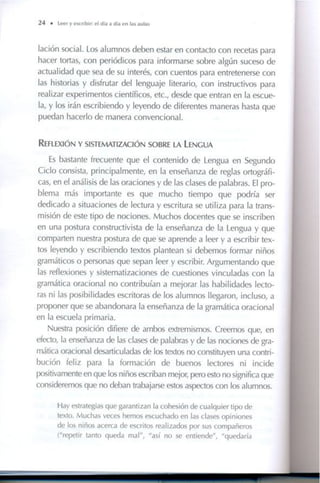 Leer y escribir, el día a día en las aulas ana maría kaufman (coord) | PDF