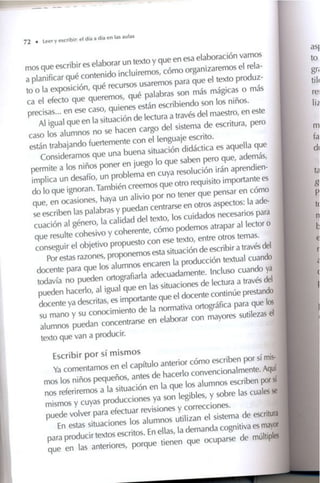 Leer y escribir, el día a día en las aulas ana maría kaufman (coord) | PDF