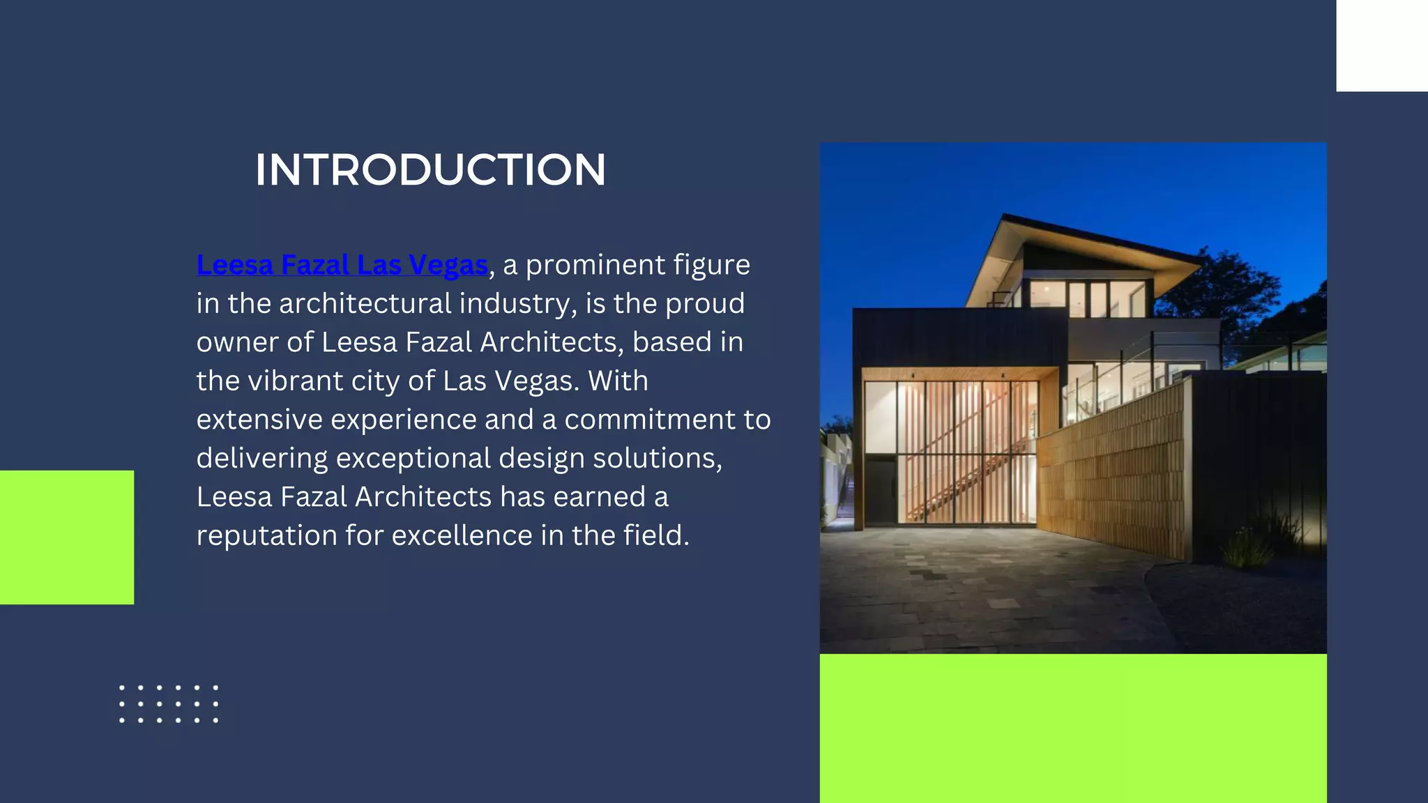 Leesa Fazal Architects Exemplifying Excellence in Architectural Design ...