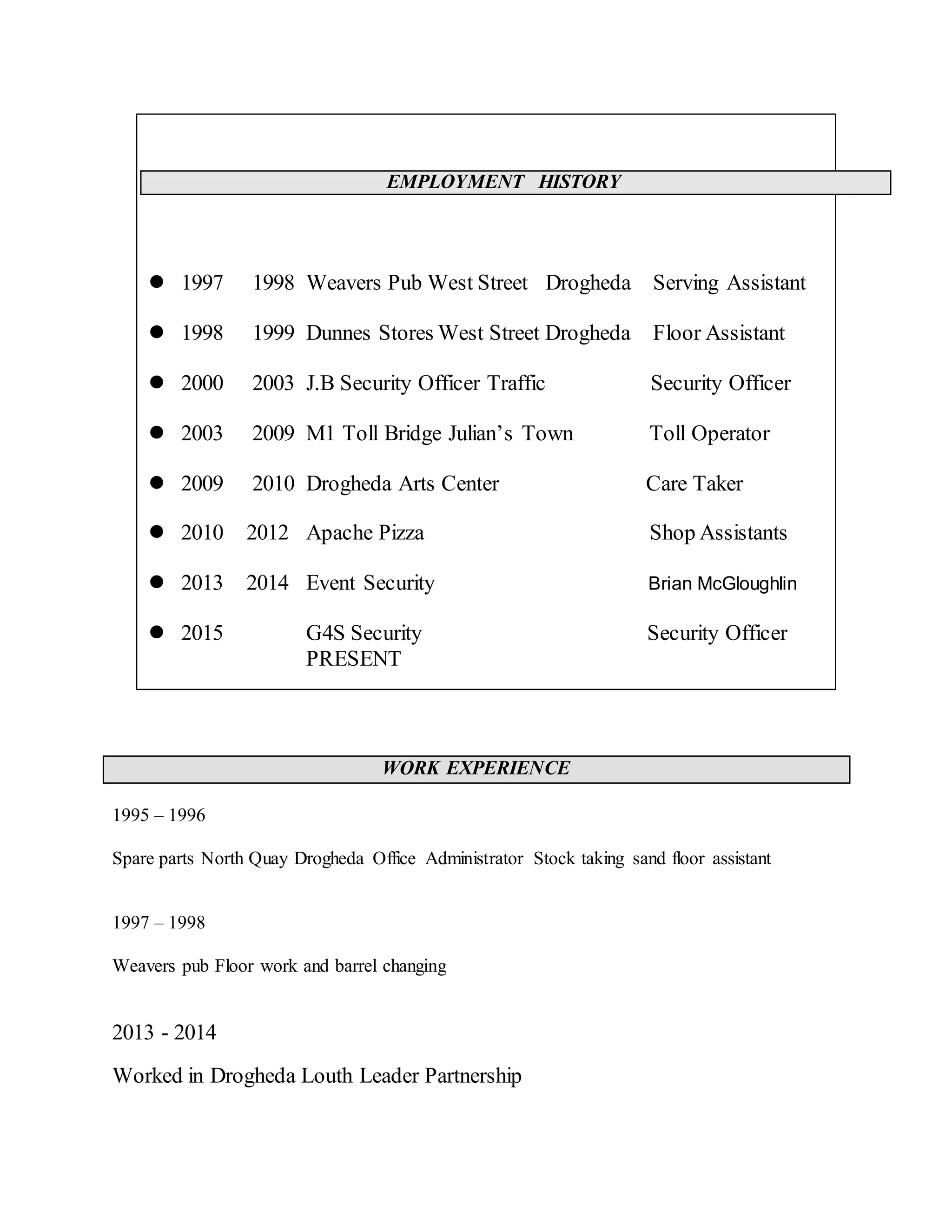 Lee's cv | DOCX