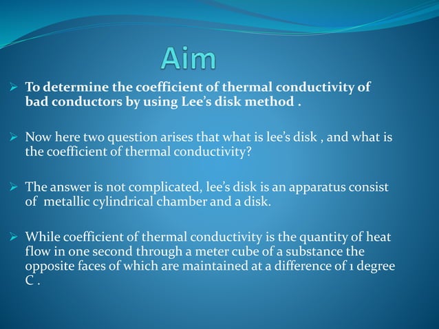 Lee’s disk method | PPTX