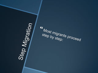 Lee's model and step migration | PPT