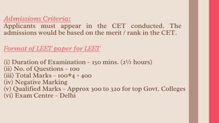 LEET COACHING FOR B.TECH IN UTTAM NAGAR | PPTX