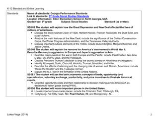Flipped Unit Plan for 5th Grade Social Studies: Great Depression, New ...