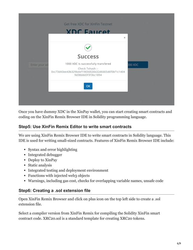 create xinfin smart contractWebsite | PDF | Computing | Technology & Computing