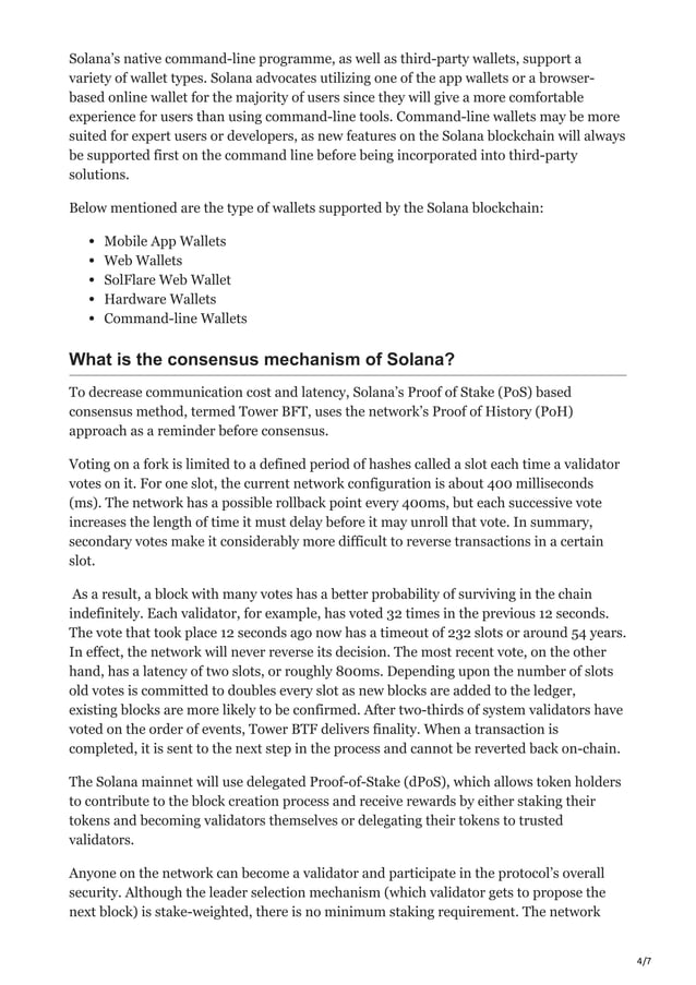 Solana decentralized blockchain | PDF | Computing | Technology & Computing