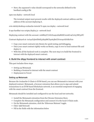 leewayhertz.com-How to build a dApp on Avalanche blockchain | PDF | Internet | Computing