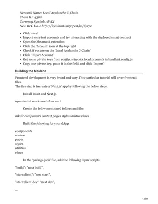 leewayhertz.com-How to build a dApp on Avalanche blockchain | PDF | Internet | Computing