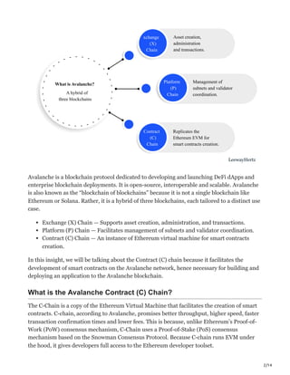leewayhertz.com-How to build a dApp on Avalanche blockchain | PDF | Internet | Computing