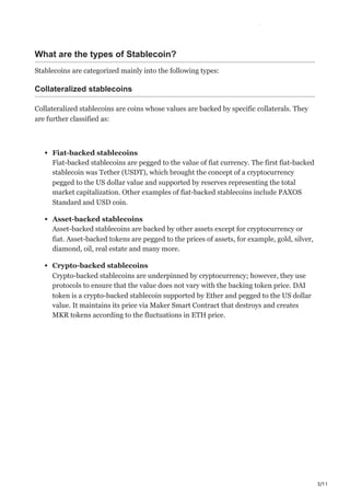 leewayhertz.com - How to Create a Stablecoin | PDF