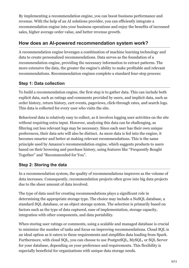 How To Build An Ai Powered Recommendation System Pdf