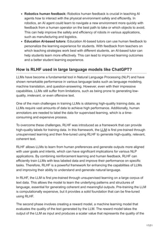 leewayhertz.com-Reinforcement Learning from Human Feedback RLHF.pdf