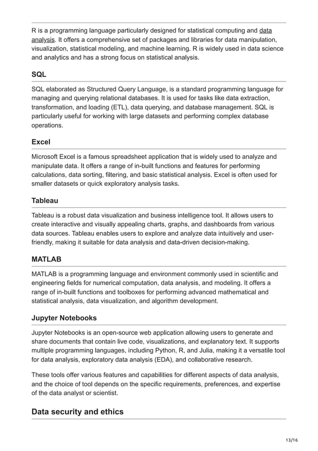 Data Analysis Workflow Using Scikit Learnpdf
