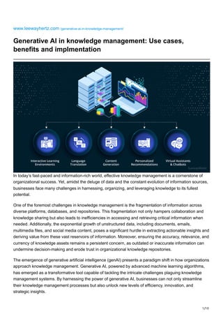 leewayhertz.com-Generative AI in knowledge management Use cases benefits and implmentation-1.pdf