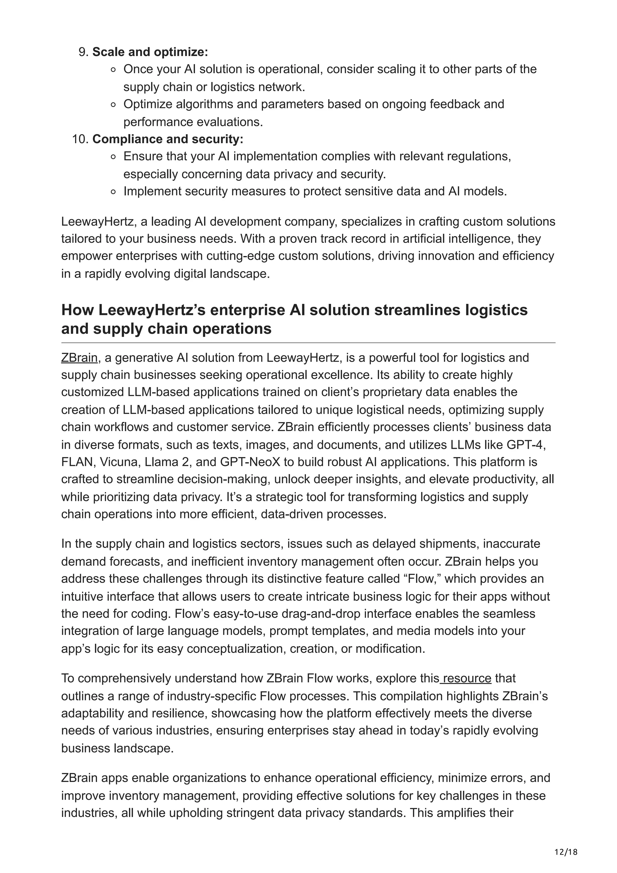 Ai In Logistics And Supply Chain Use Cases Applications