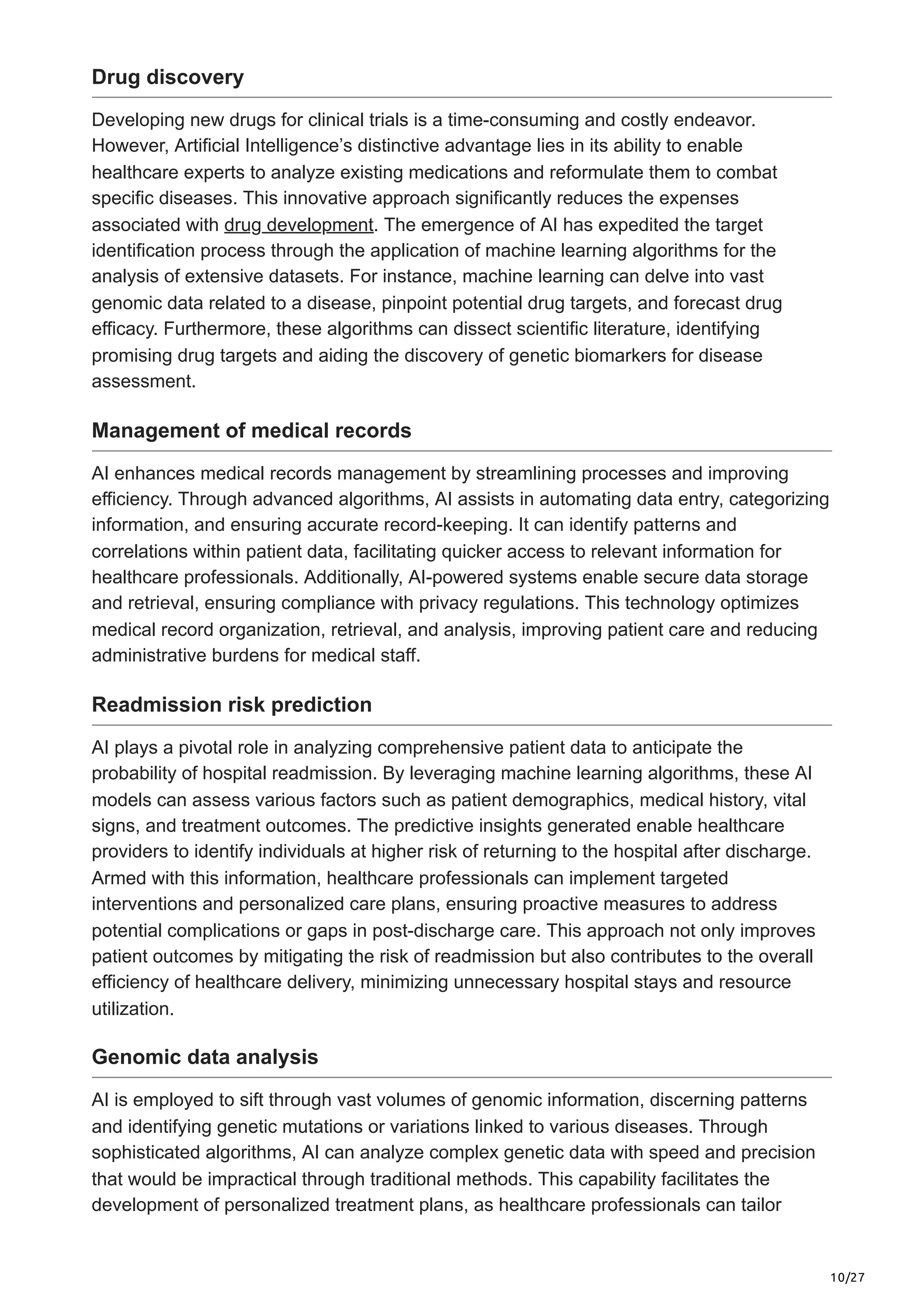Ai In Healthcare Use Cases Applications Benefits