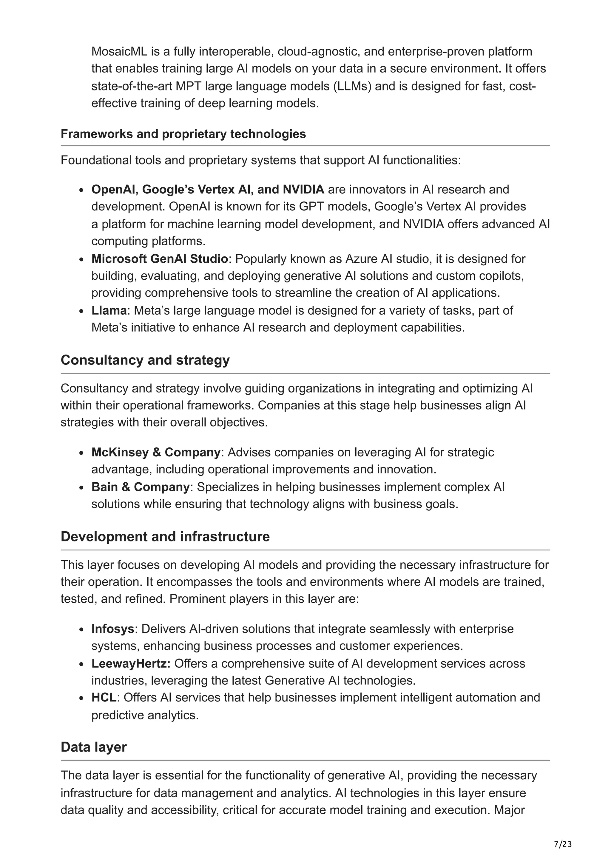 leewayhertz.com-Generative AI tech stack Frameworks infrastructure models and applications.pdf