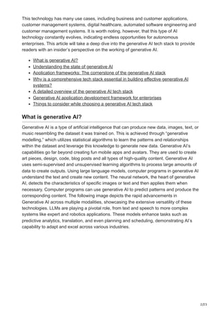 leewayhertz.com-Generative AI tech stack Frameworks infrastructure ...